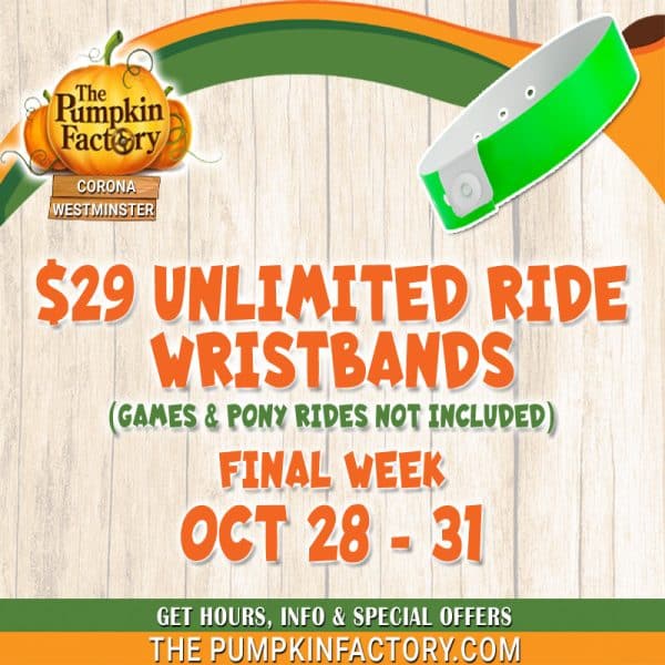 Specials - The Pumpkin Factory in Corona and Westminster, CA is open ...